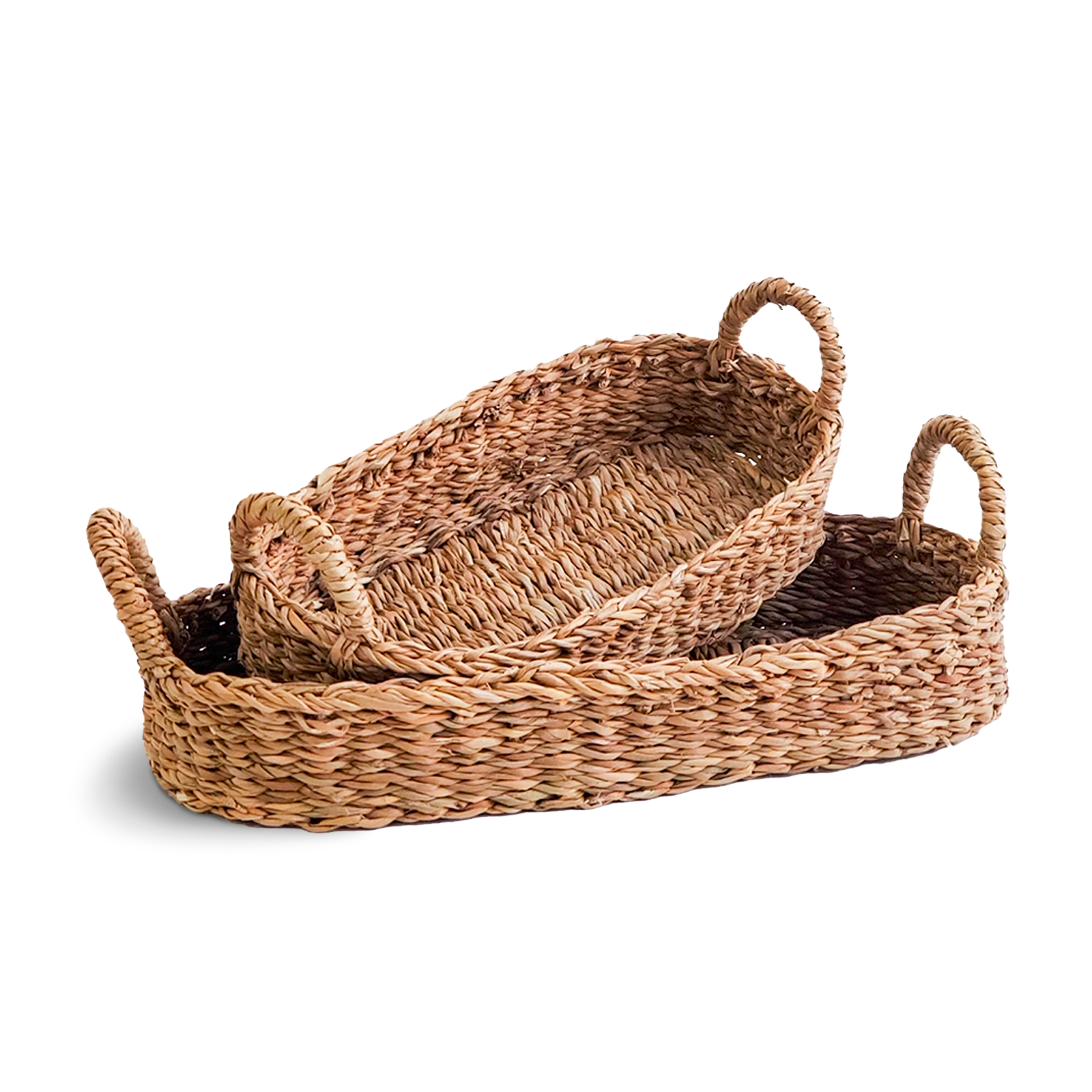 Handwoven Bread Basket Set of 2 - Natural – Trobiano Studios
